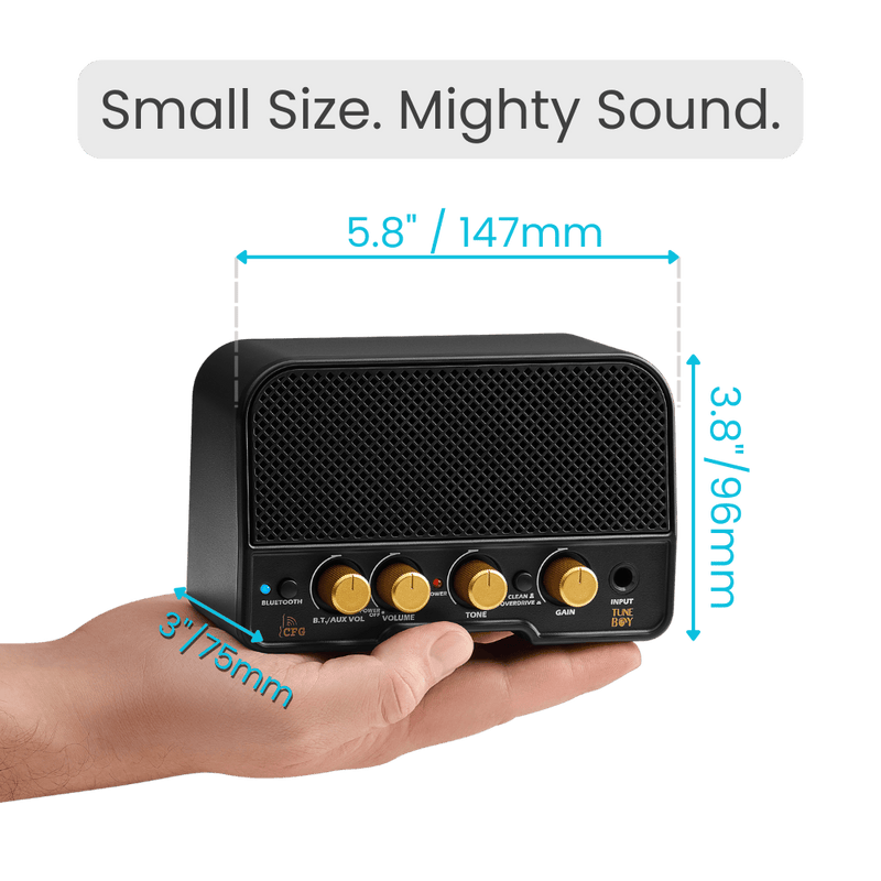 TuneBoy - Mini Travel/Practice Guitar & Bass Amp – CFG - Cable Free Guitar